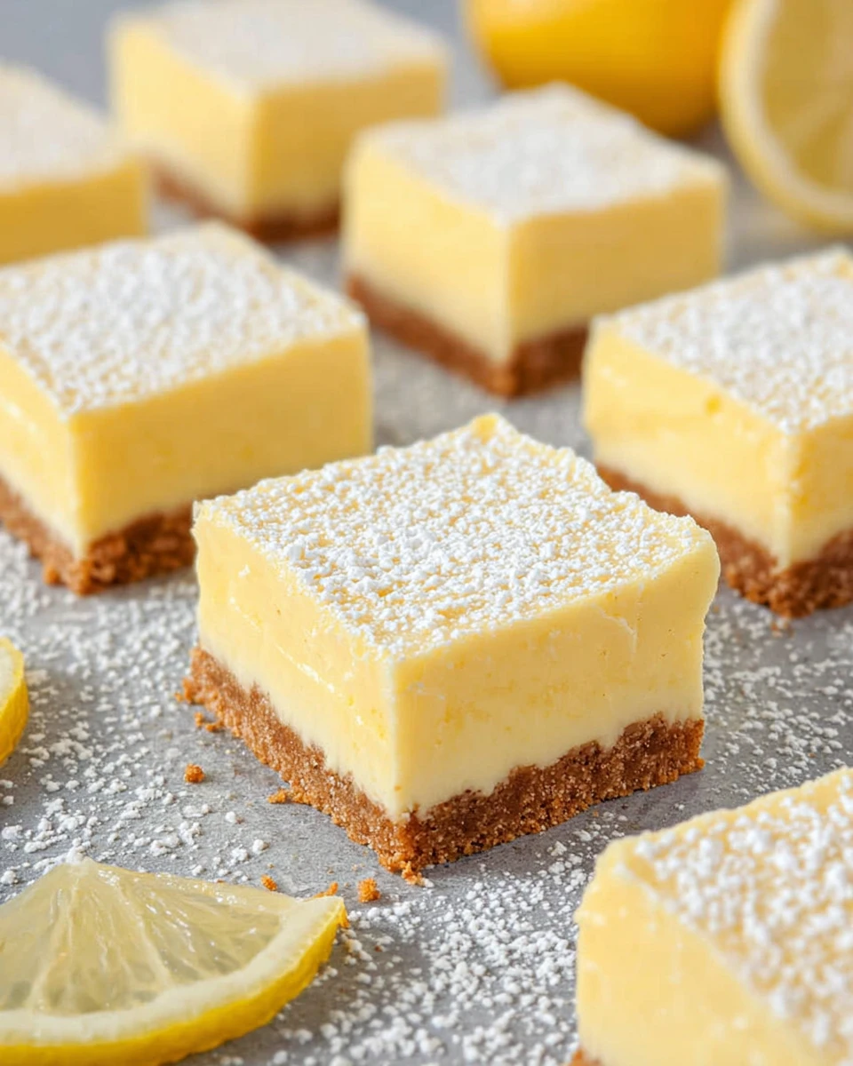 Quick Easy Lemon Bars With Graham Cracker Crust Recipe