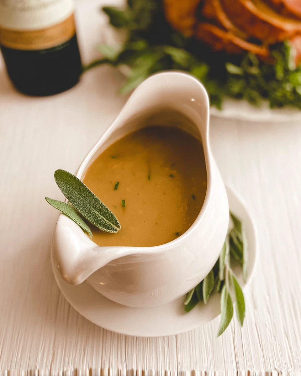 Easy Turkey Gravy With White Wine And Sage Recipe