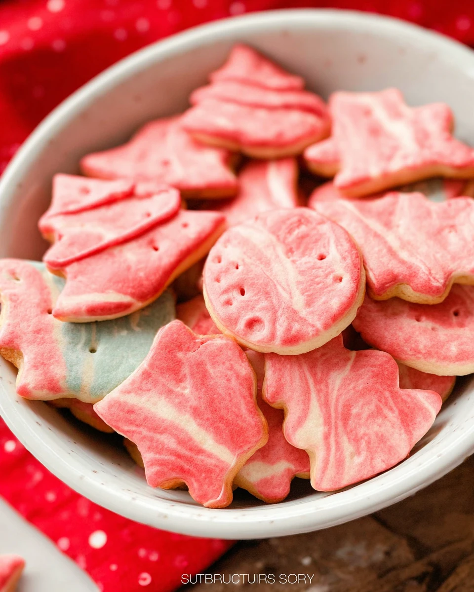 Quick Marbled Christmas Sugar Cookies Recipe
