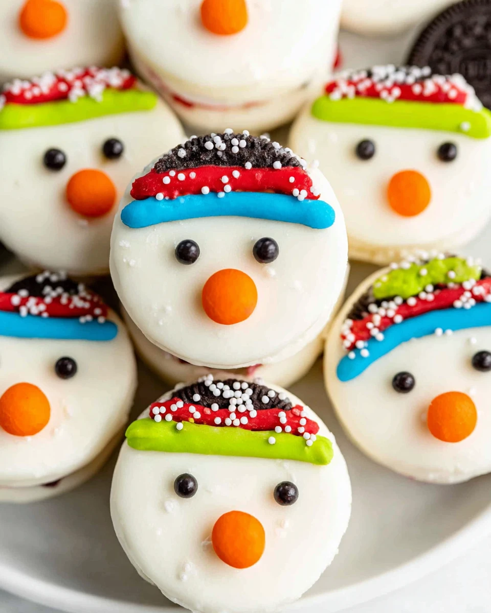 Easy Oreo Snowmen Dessert