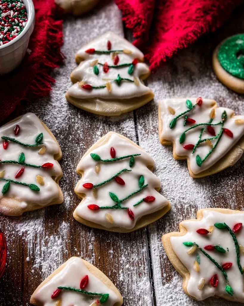 Easy Vanilla Bean Christmas Lights Cookies Recipe