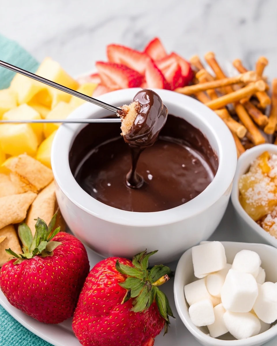 Easy Chocolate Fondue Recipe