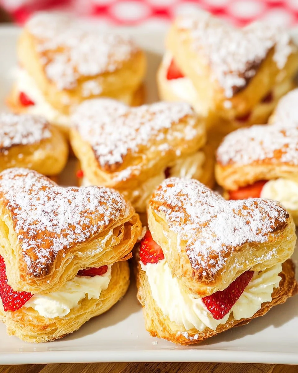 Easy Puff Pastry Hearts Recipe