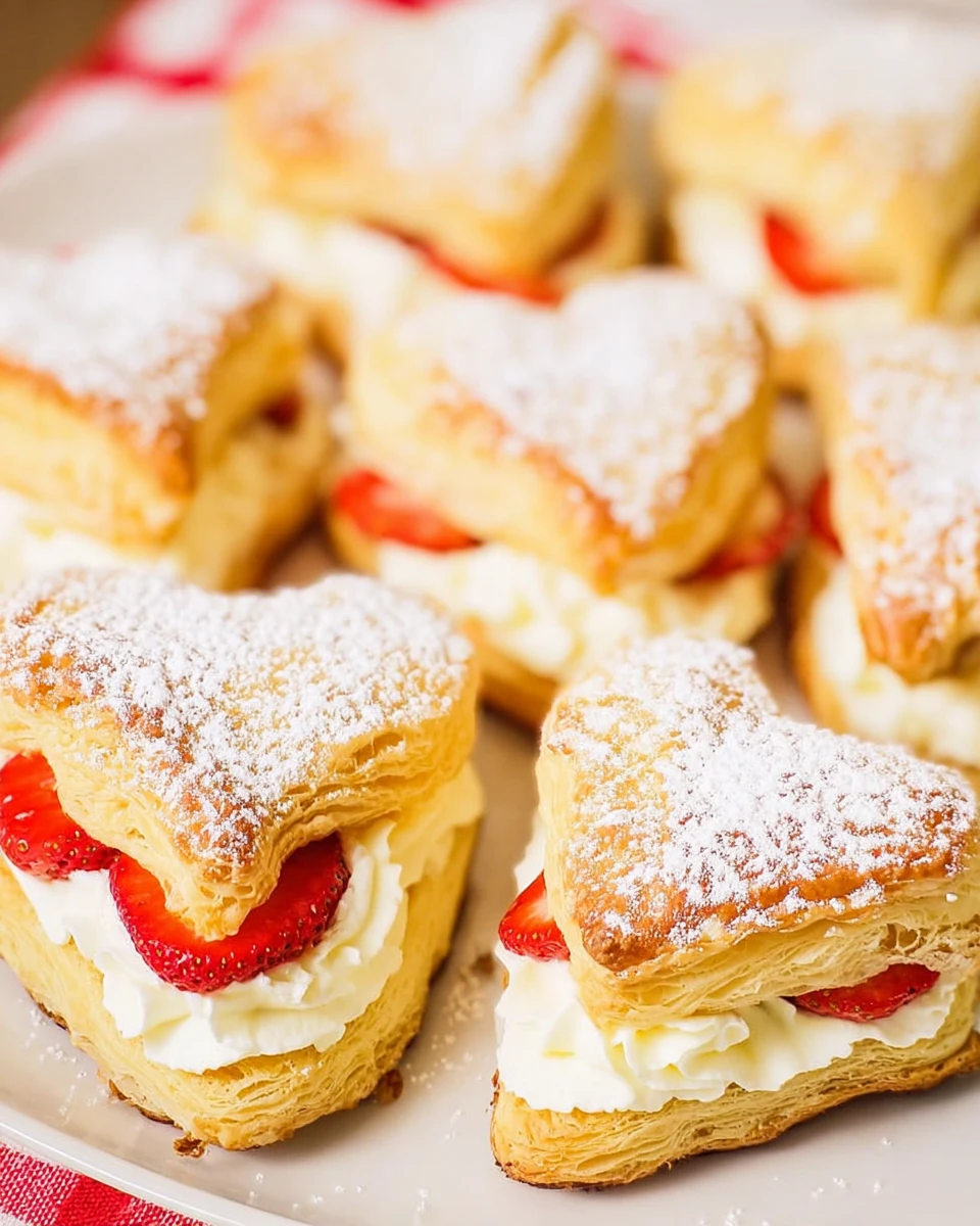 Easy Puff Pastry Hearts Recipe