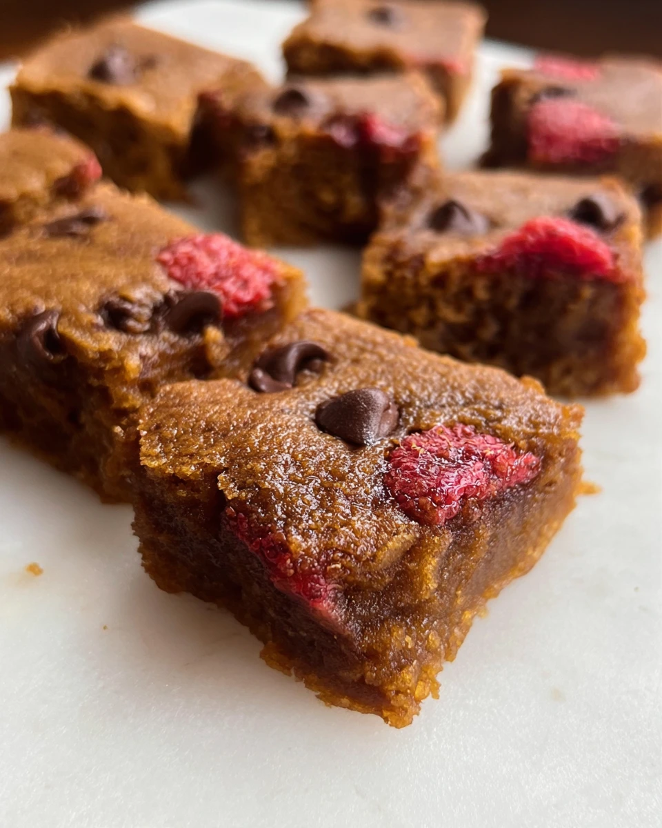 Easy Raspberry Chocolate Chip Blondies Recipe