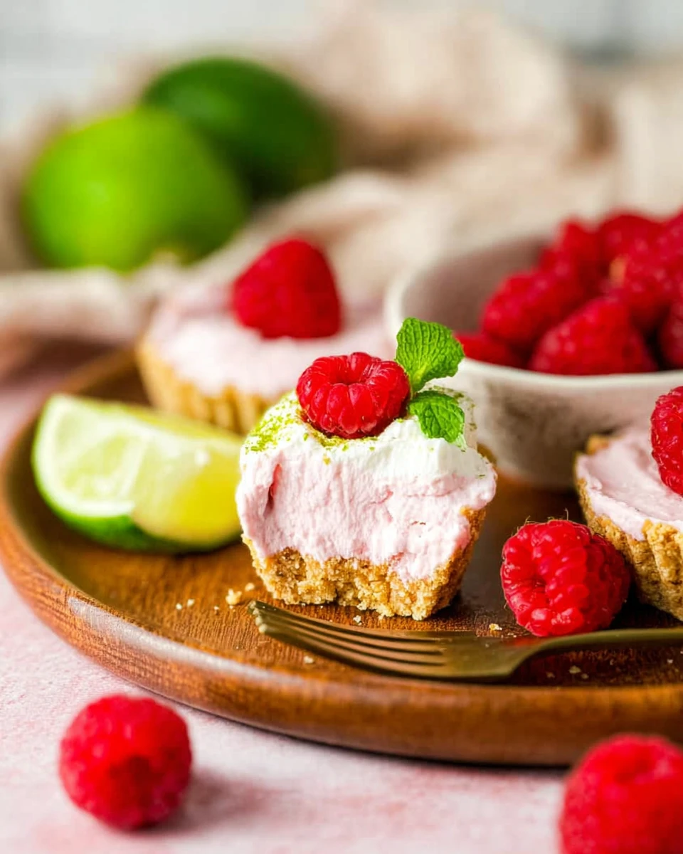 Quick Raspberry Mojito No-Bake Mini Pies Recipe