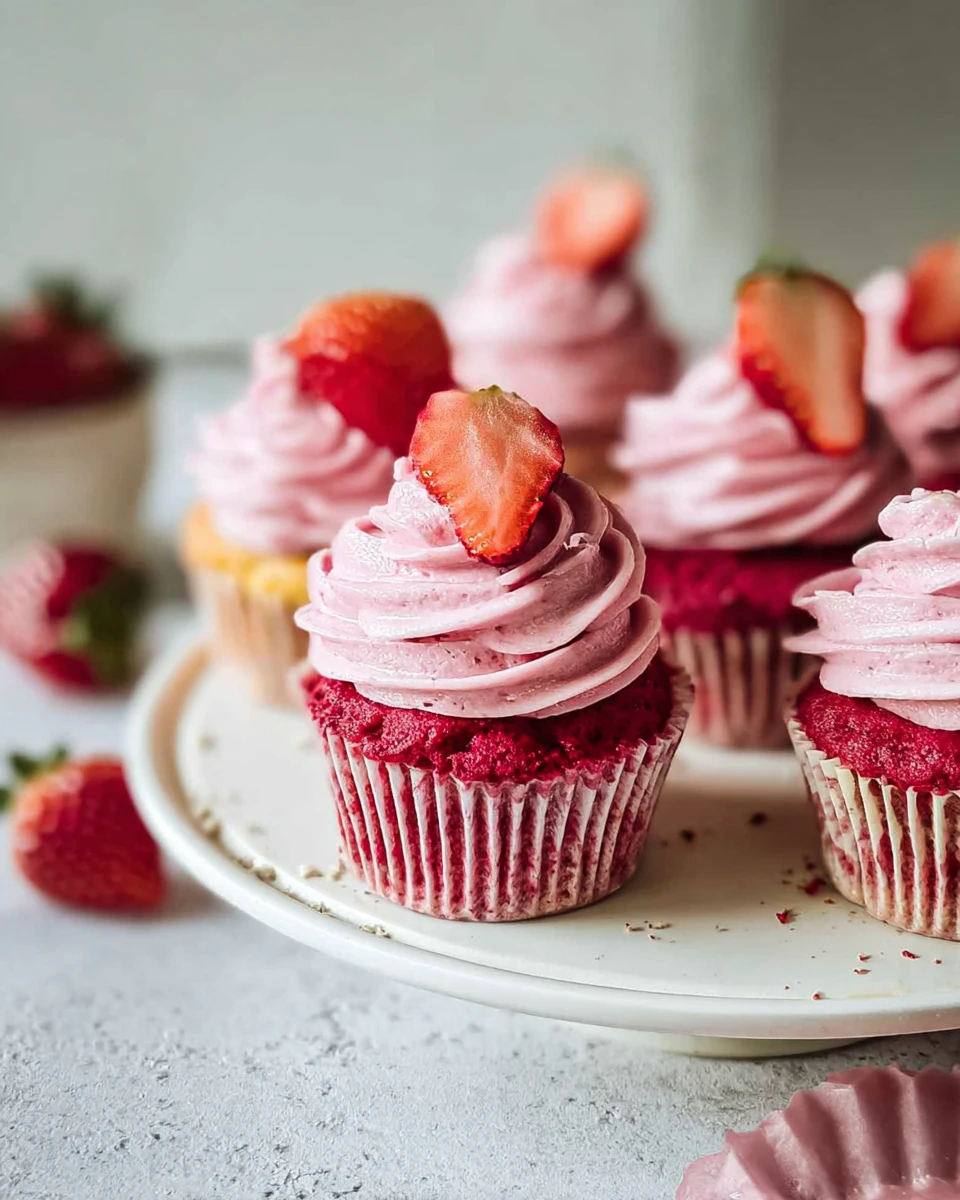 Easy Vegan Strawberry Cupcakes Recipe